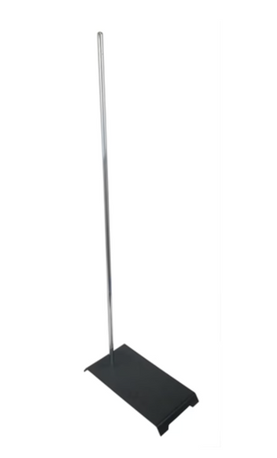 Support Stand with a 6" by 11" Stamped Steel Base and a 36" by 1/2" Rod