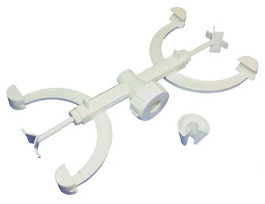 Double Burette Clamp, Fisher-Type, Polypropylene, Pack of 6
