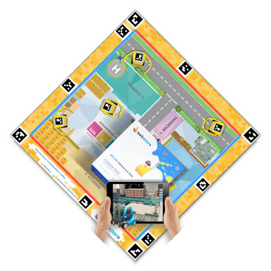 Automated Warehouse AR/VR Adventure Mat for STEM Learning