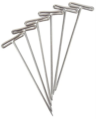 Dissecting Pins, Nickel-Plated Steel, T-Shaped, 2 in., 1/2 Pound Box ...