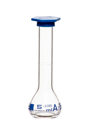 Eisco Labs: 5ml Class A Volumetric Flask with Snap Cap, Graduation ...