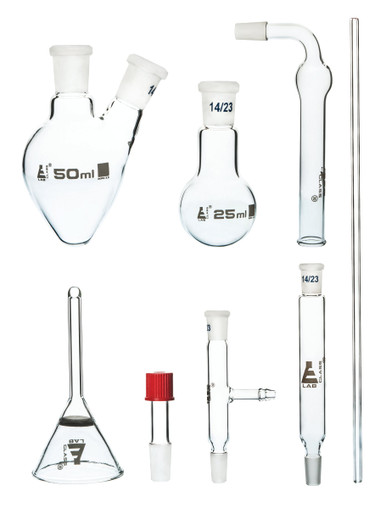 Eisco Labs: Organic Chemistry Glassware Set - 27X/M, 14/23 Joints