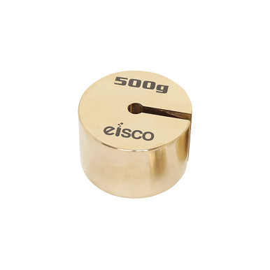 Eisco Labs: Individual Slotted Weights - Brass, 500gm