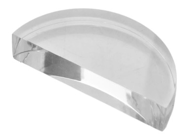 Eisco Labs: Semi-Circular Acrylic Display Stand – 75mm Base, 15mm Thick