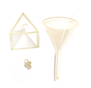 Eisco Labs: Hollow Acrylic Prism with Funnel