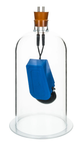 Eisco Labs: Clear Acrylic Vacuum Bell Demo - 4-6V DC Educational Model