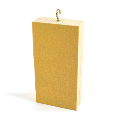 Eisco Labs: Heavy-Duty Wooden Friction Block with Sandpaper Grip