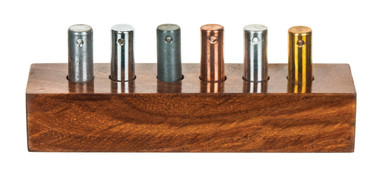 Eisco Labs: 6-Piece Metal Cylinders for Specific Heat Lab Experiments
