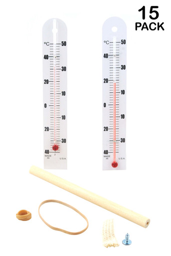 Eisco Labs: Sling Psychrometer Kit for Humidity & Dew Point (15 Pack)