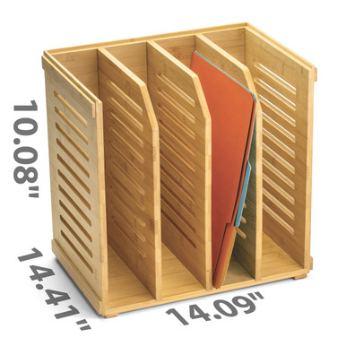 Natural Bamboo Magazine File Holder