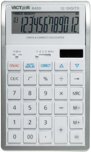 Box of 10 White Desktop Check Calculators