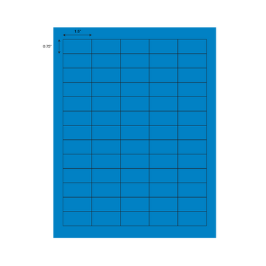 Cryogenic Assorted Color Label Sheets, 38x19mm