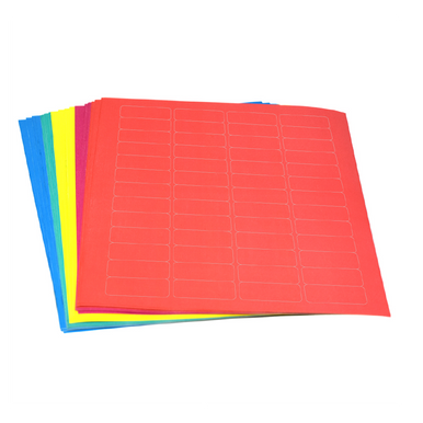 Cryo Label Sheets 43 x 19mm for Cryovials, 260 Assorted Colors