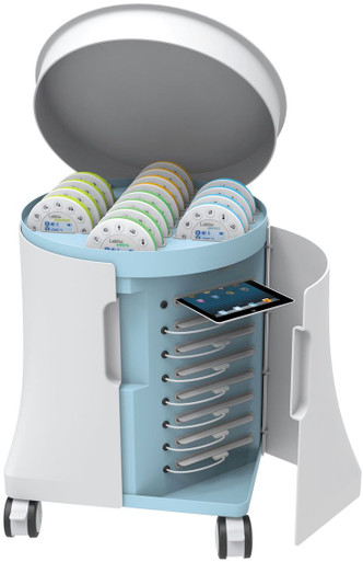 Portable Labdisc Mobile Storage Cart for Science Labs