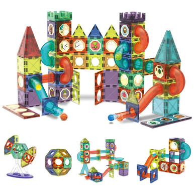 ST8 Magnetic Light-Up 3D Building Tiles Set