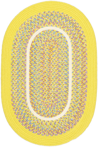 Kids' Isle KI14 Yellow 2' x 3' Oval