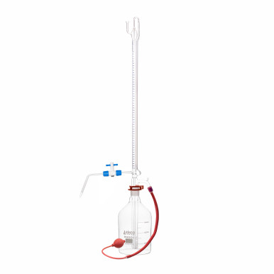Eisco Labs: 100mL Automatic Zero Burette with 2000mL Reservoir