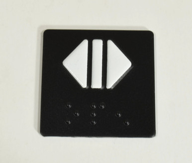 Door Open Braille Plate – 4x4, White – ADA Compliant Braille Signage ...