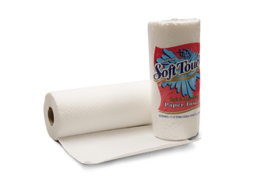 SOFT TOUCH, KITCHEN ROLL TOWELS, PERFORATED, 2-PLY, 11 X 9, WHITE, 85 ...