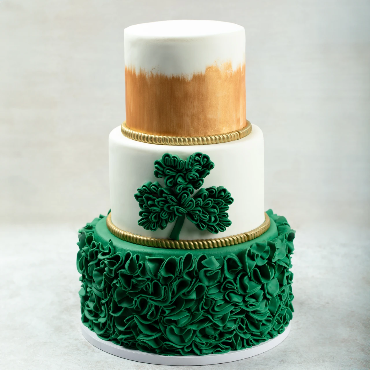 Shamrock Ruffles Cake