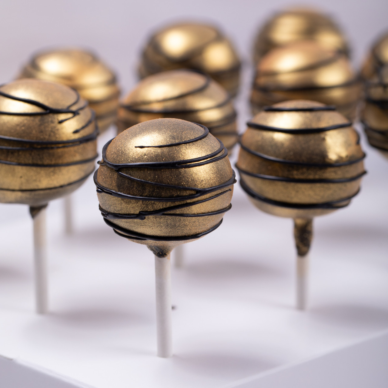 Metallic Gold Cake Pops