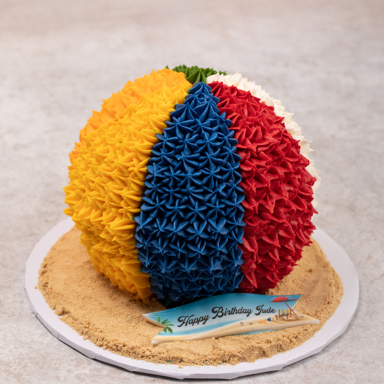 beach ball cake