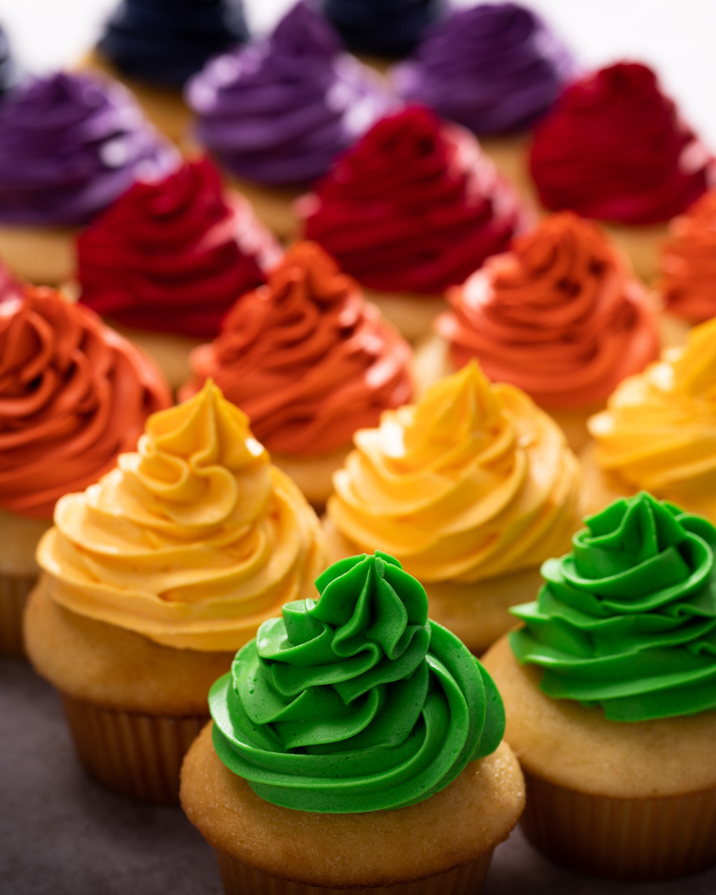 Multicolor Cupcakes