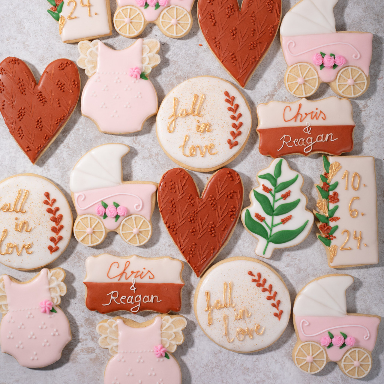 Fall wedding cookies 60 photos - Astyledwedding.com
