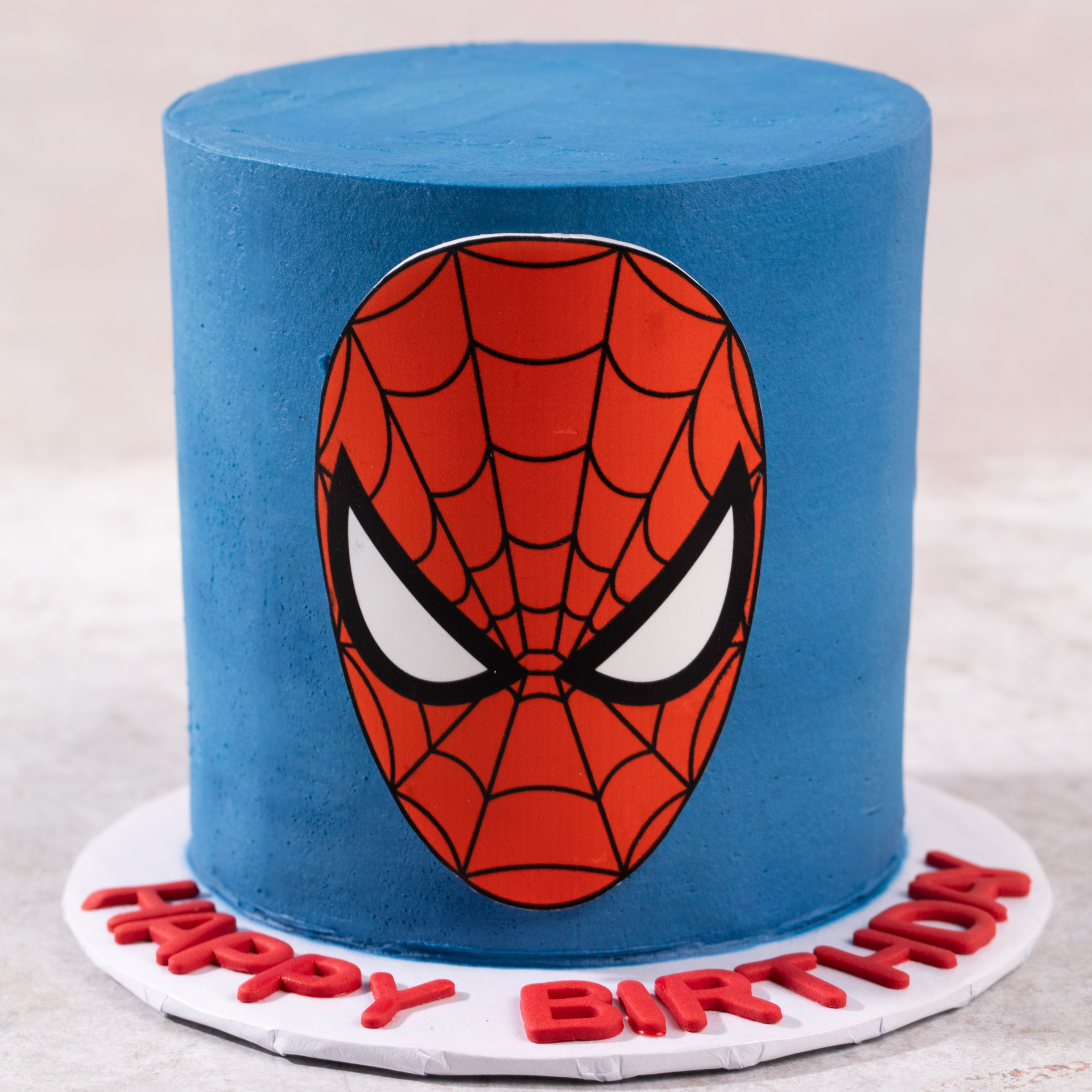 Spiderman Face Cake