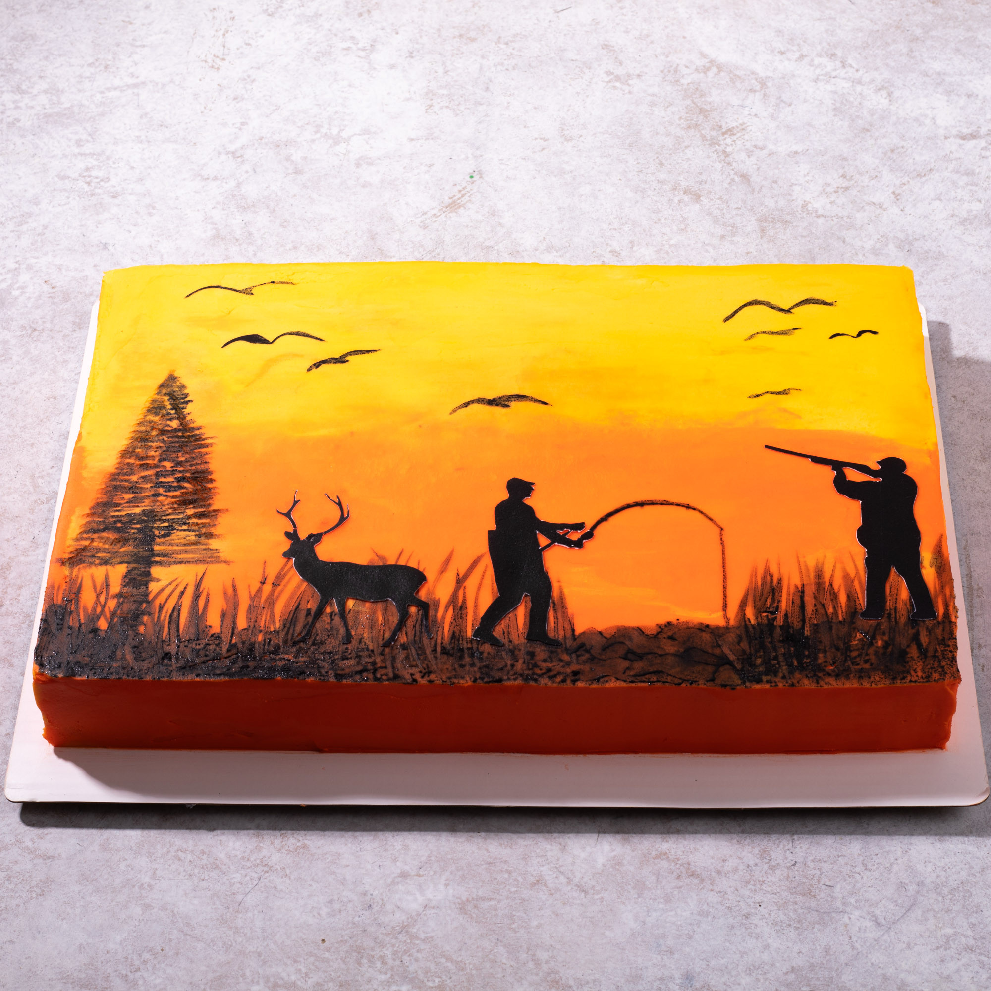 Hunting Sheet Cake