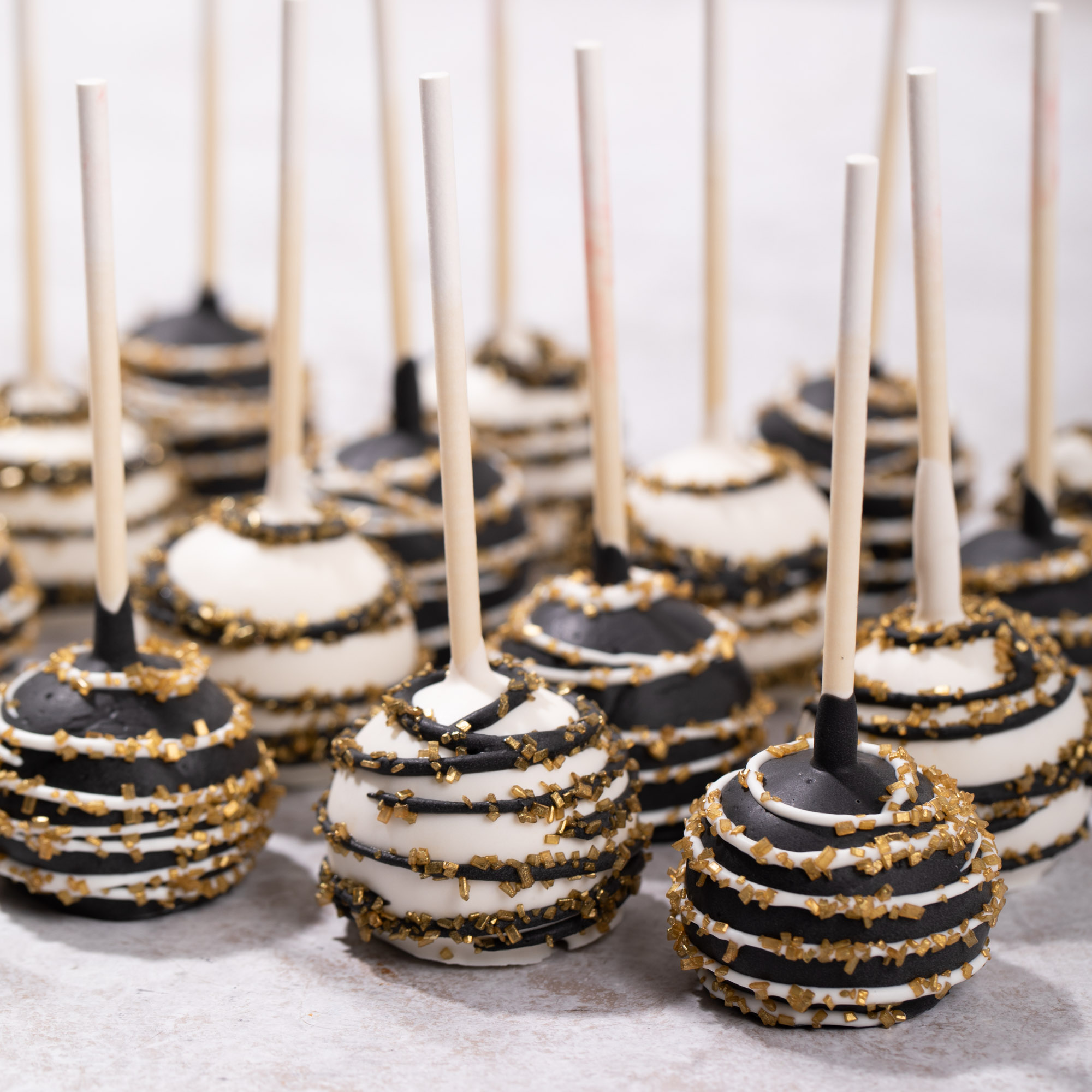 Black Gold Cake Pops