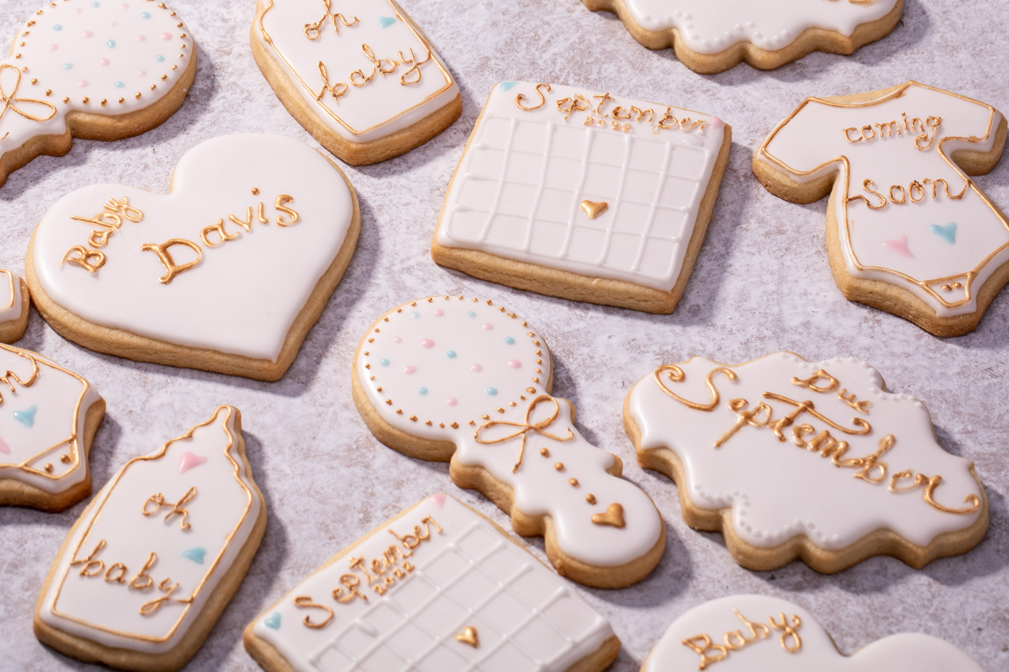 Neutral Baby Shower Cookies