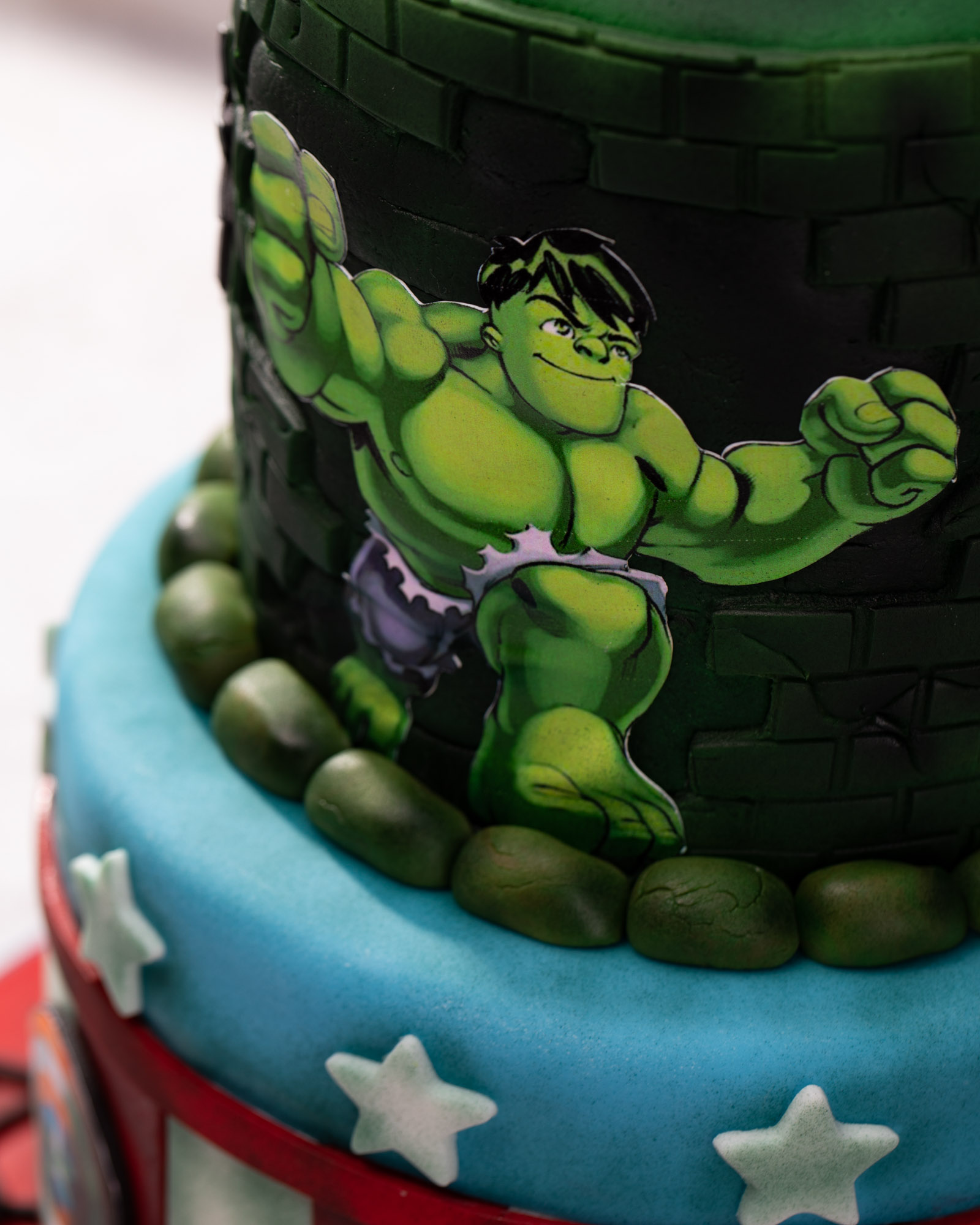 Avengers Graphic Cake
