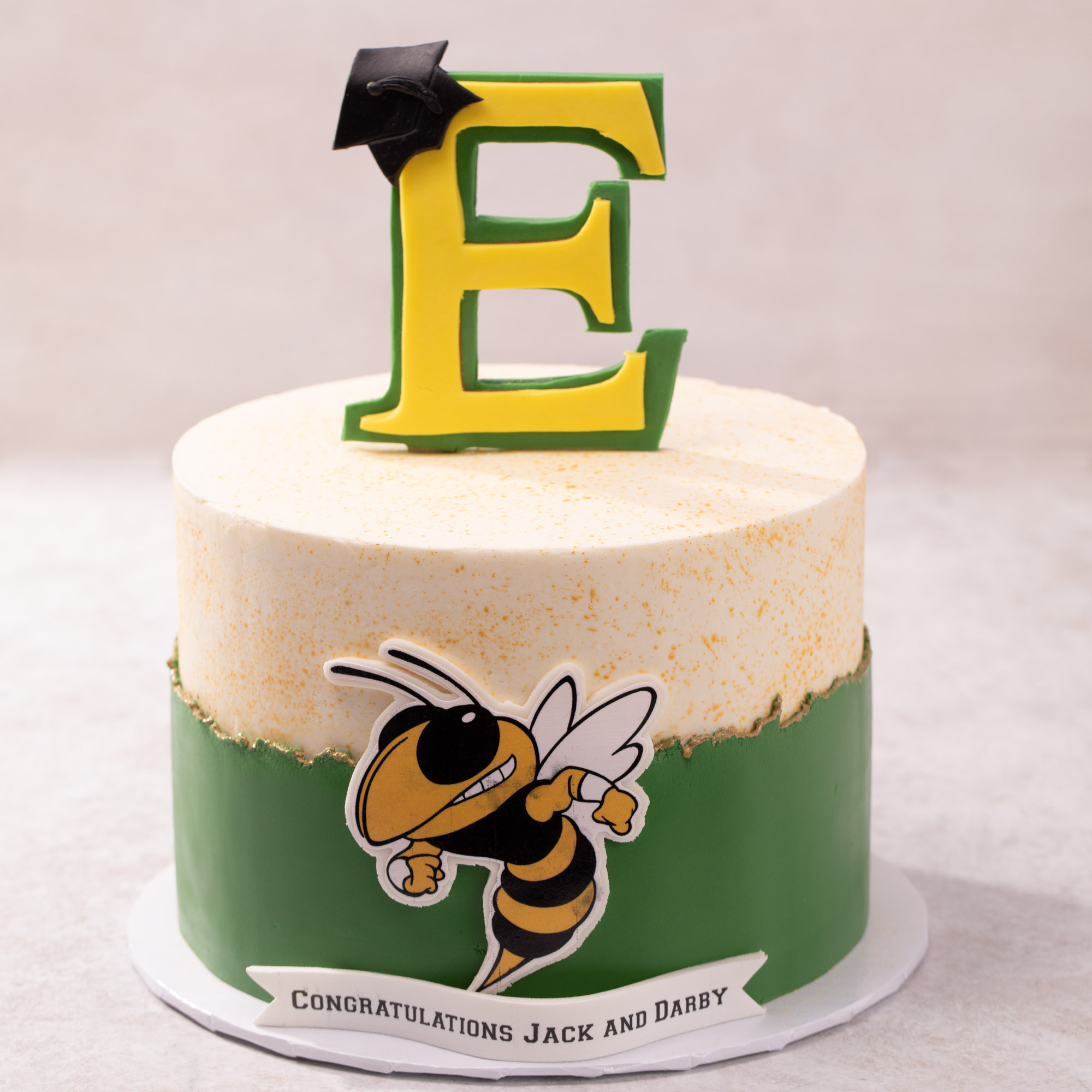 Yellow Jackets Graduation Cake