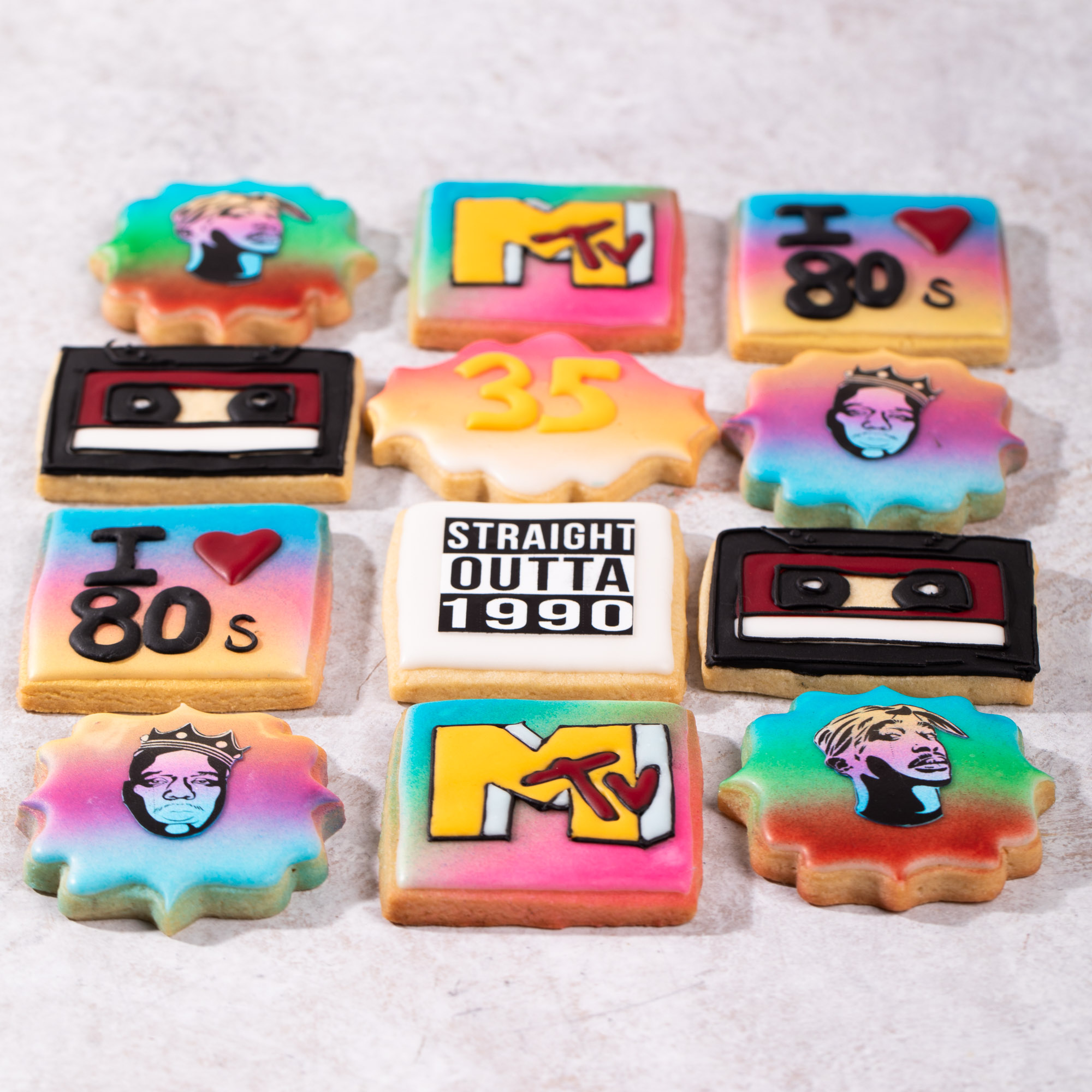 90s Theme Cookies