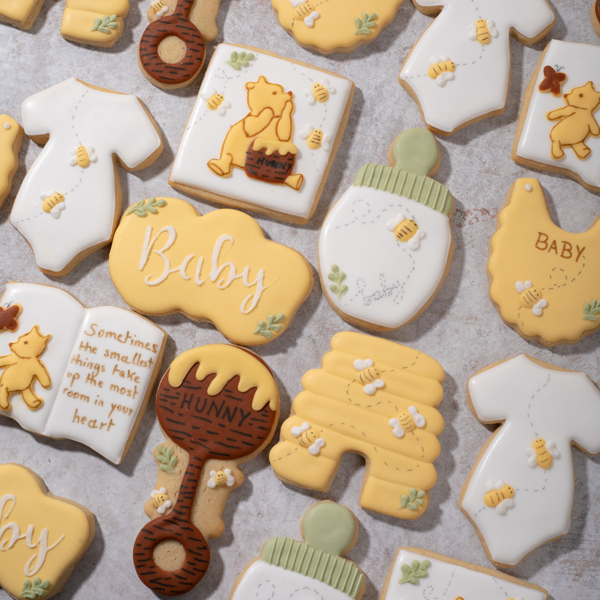 Winnie The Pooh Baby Shower Cookies