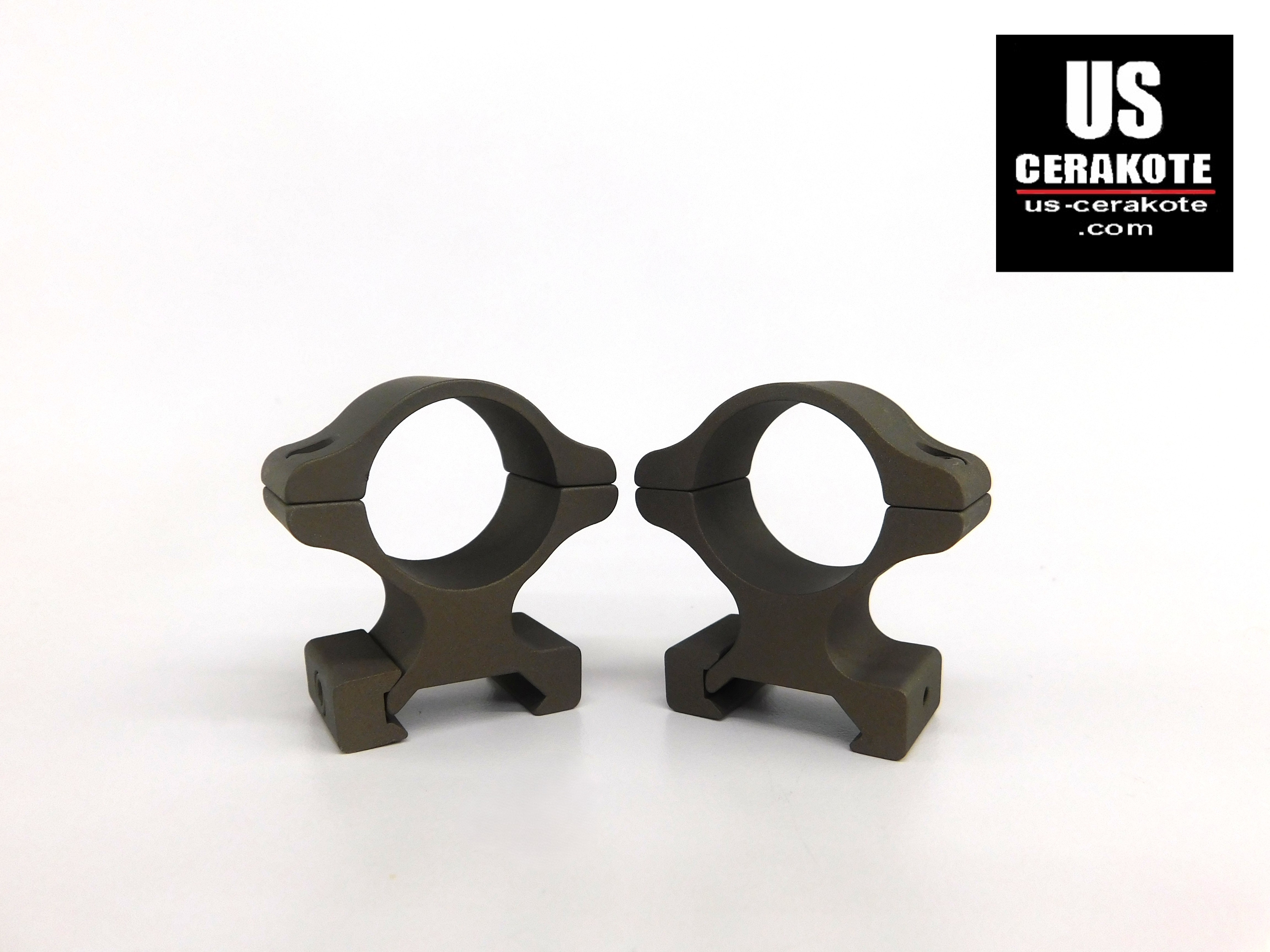 US Cerakote | Leupold Rifleman Scope Rings 1" High Smoked Bronze 55870