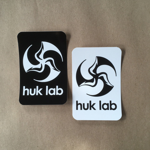 Huk Lab Logo Stickers - Dark Star Discs
