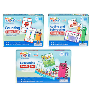 Numberblocks Puzzle Set 3-Pack, Counting, Addition & Subtraction ...