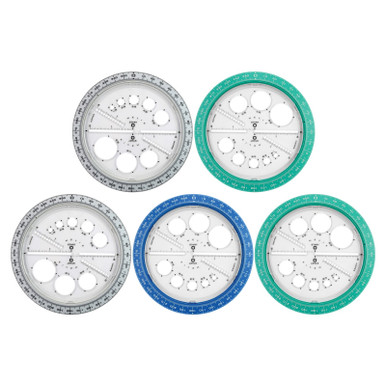 Angle & Circle Maker with Integrated Circle Templates, 360 Degree, 6 ...