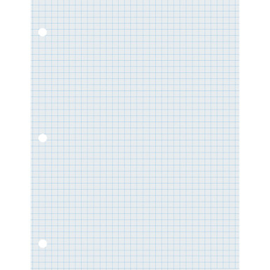Graphing Paper, White, 2-sided, 1/4" Quadrille Ruled 8-1/2" x 11", 500 ...