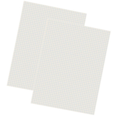 Grid Ruled Drawing Paper, White, 1/4" Quadrille Ruled, 9" x 12", 500 ...