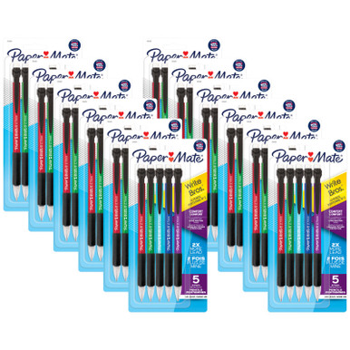 Write Bros® Comfort Mechanical Pencil, 0.7mm, Assorted, 5 Per Pack, 12 ...