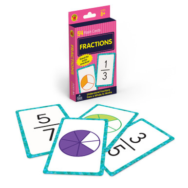 Fractions Flash Cards, 54 Cards - Teachchildren.com