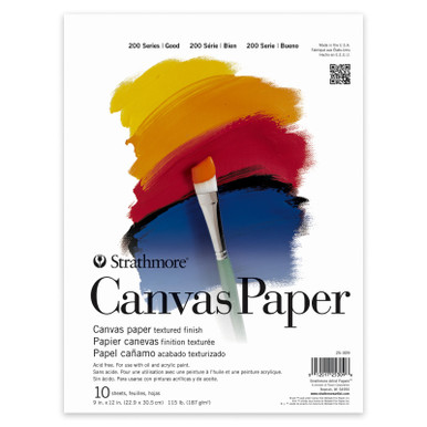 200 Series Canvas Pad, 10 Sheet, 9x12 inch, 1 Count - Teachchildren.com