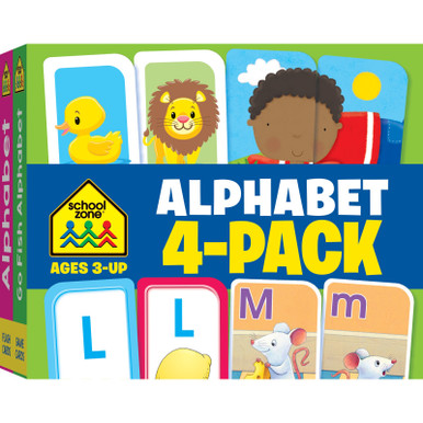Alphabet Flash Card, 4-Pack - Teachchildren.com