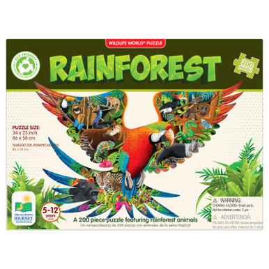 Wildlife World - Rainforest Puzzle, 200 Pieces - Teachchildren.com
