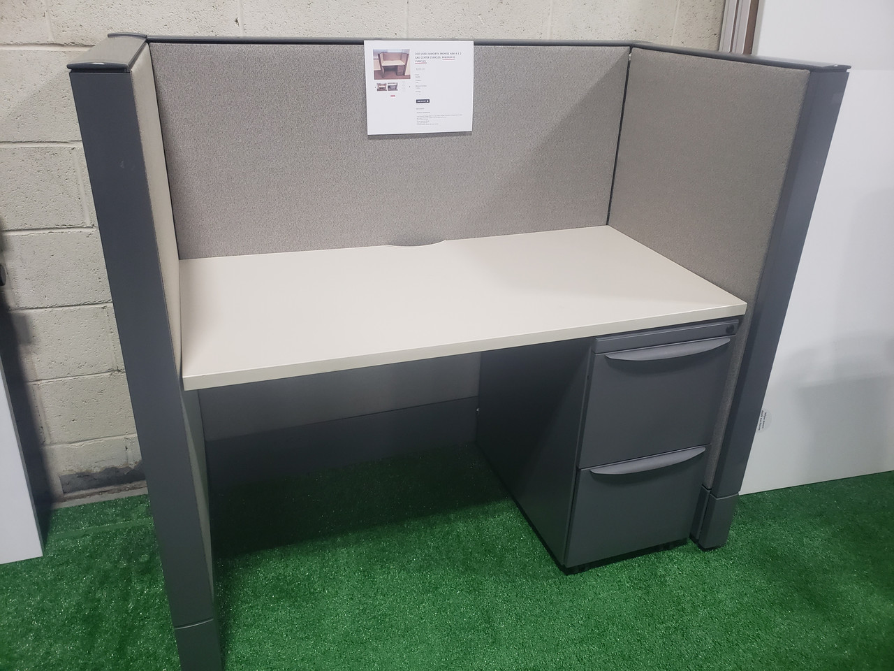 200 Used Haworth Premise 48H 4 x 2 Call Center Cubicles, Minimum 6 Cubicles