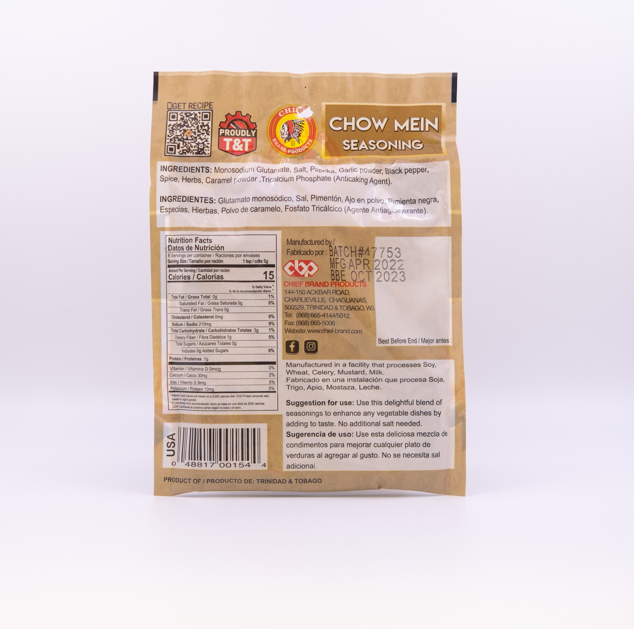 Chief Chow Mein Seasoning