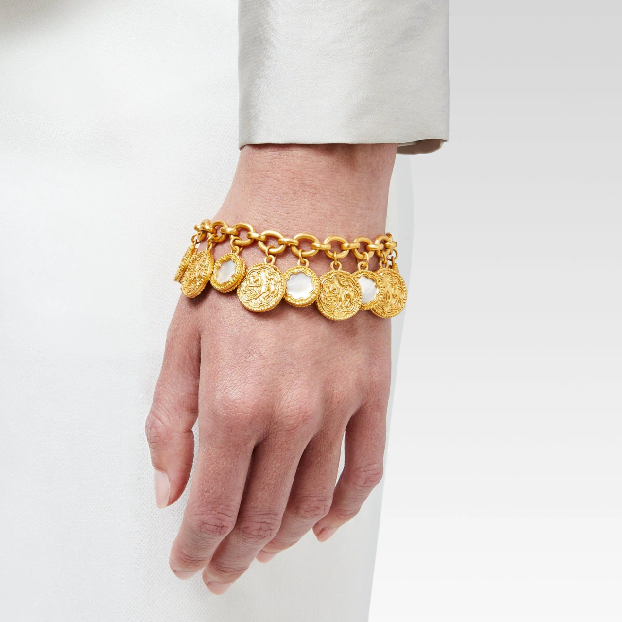 Julie Vos Trieste Coin Charm Bracelet - Breeze